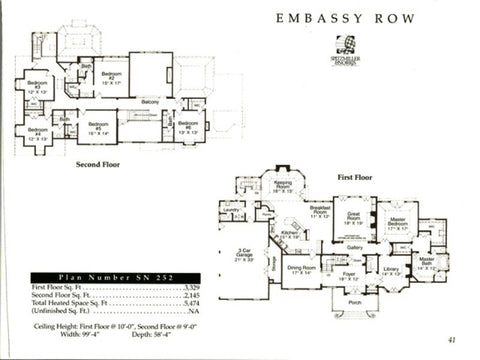 Embassy Row – Spitzmiller & Norris House Plans